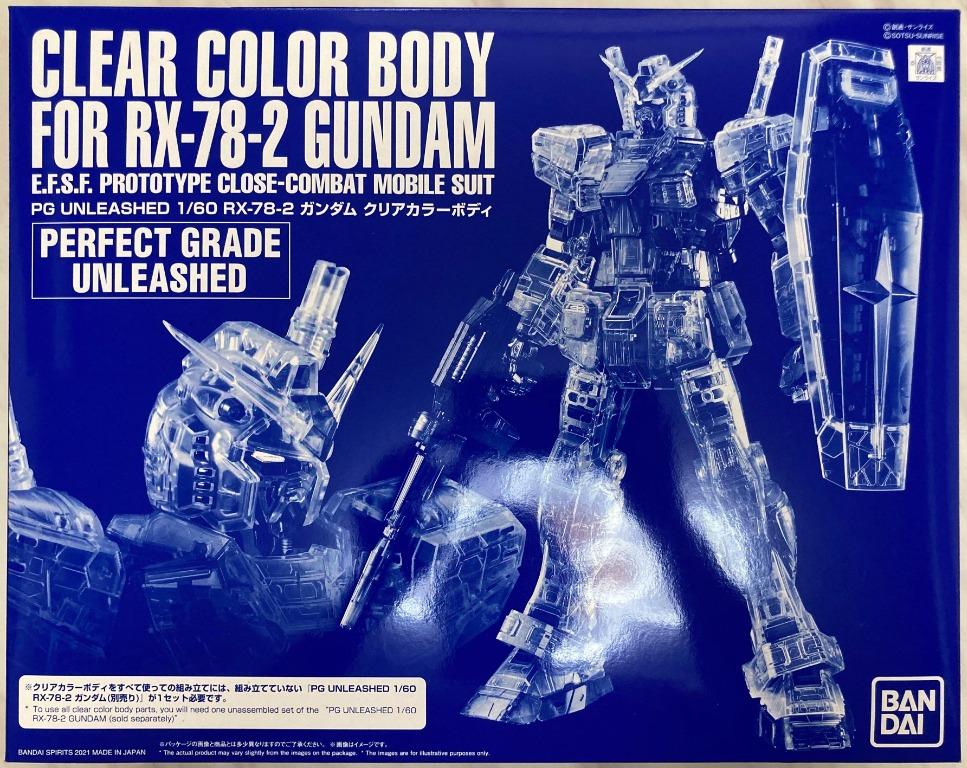 Bandai PG Perfect Grade Unleashed 1/60 Clear Color Body For RX-78-2 ...