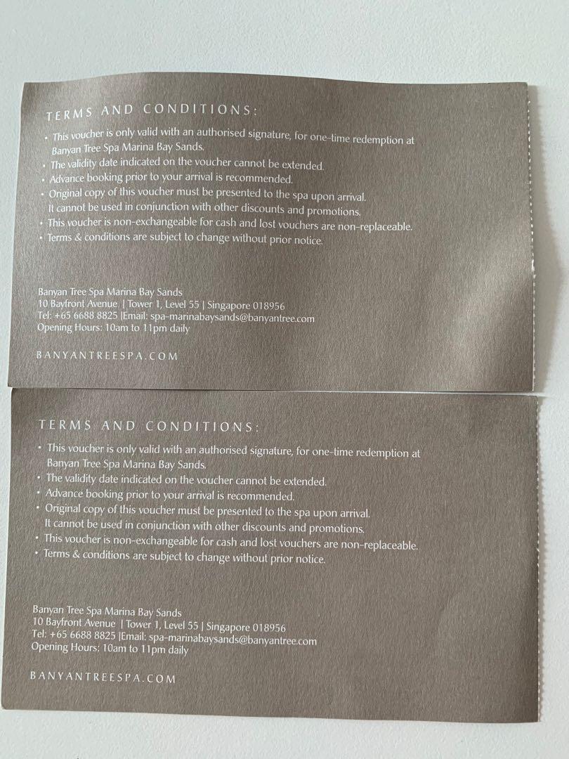 Banyan Tree Spa Body Massage, Tickets & Vouchers, Vouchers on Carousell