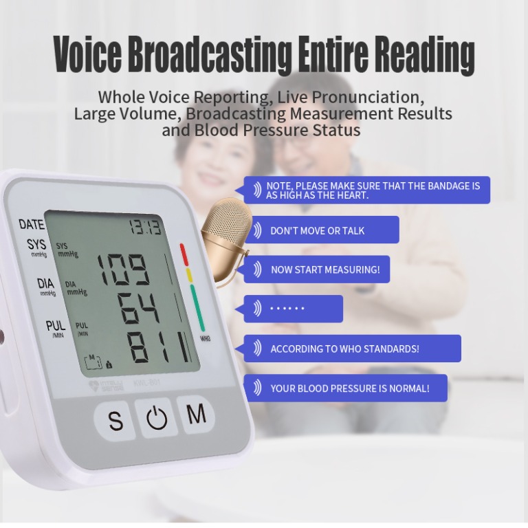[2021 NEW VERSION]Blood Pressure Monitor Upper Arm with Voice ...