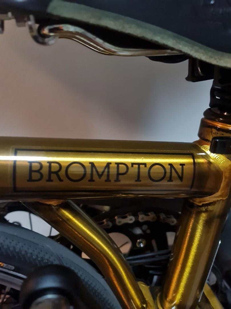 Brompton original decal (black edition glossy), Sports Equipment ...