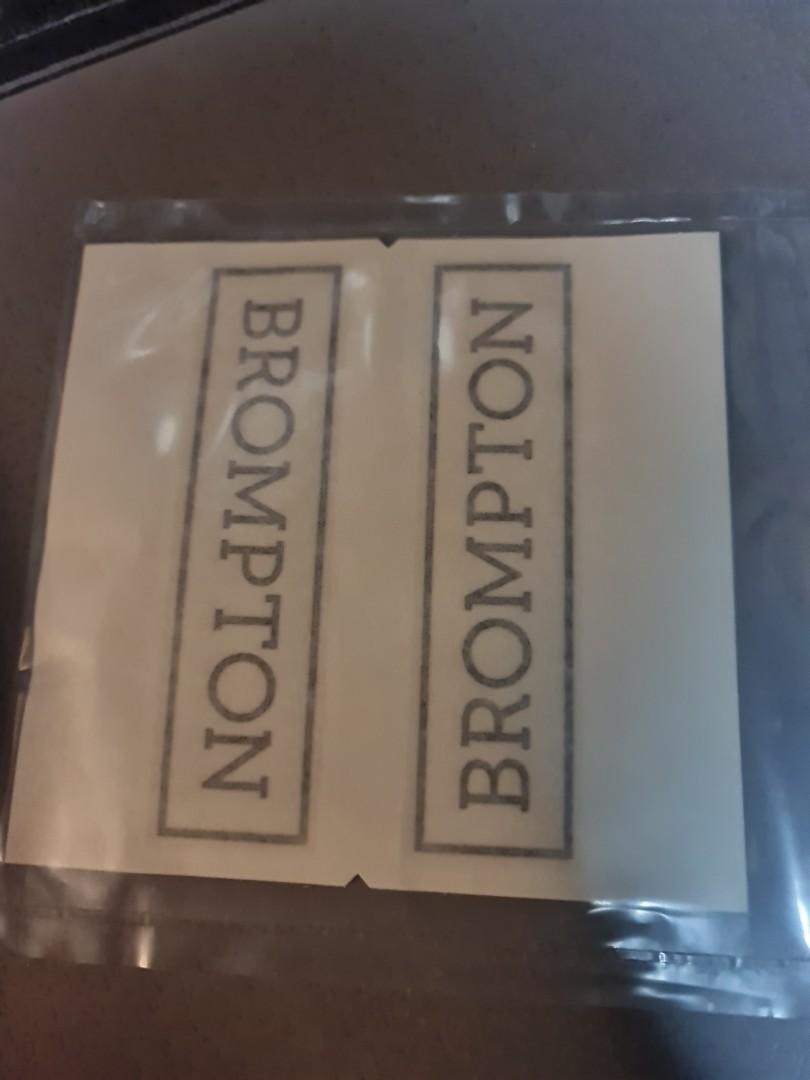Brompton original decal (black edition glossy), Sports Equipment ...