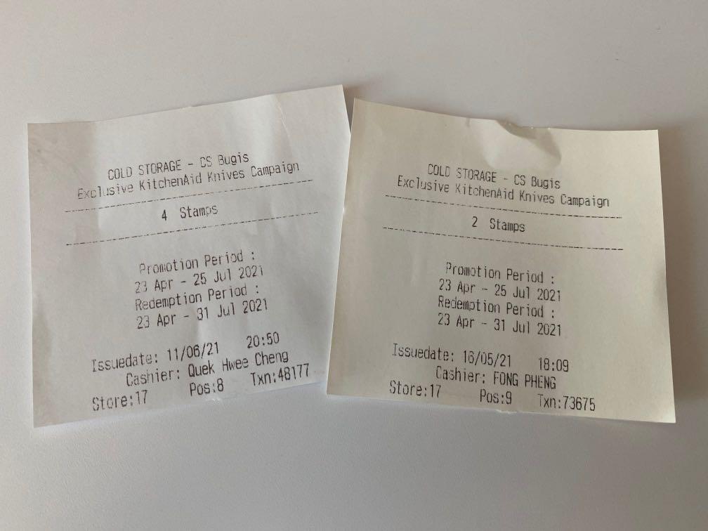 Cold Storage KitchenAid Stamps/Points, Tickets & Vouchers, Vouchers on ...