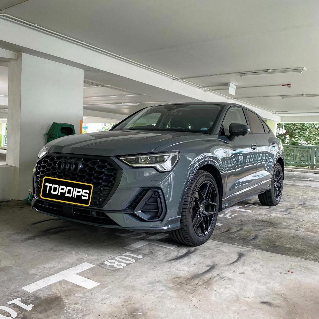Dechrome Plastidip Audi Q3 Front Grille Logo Side Window Trim Chrome ...