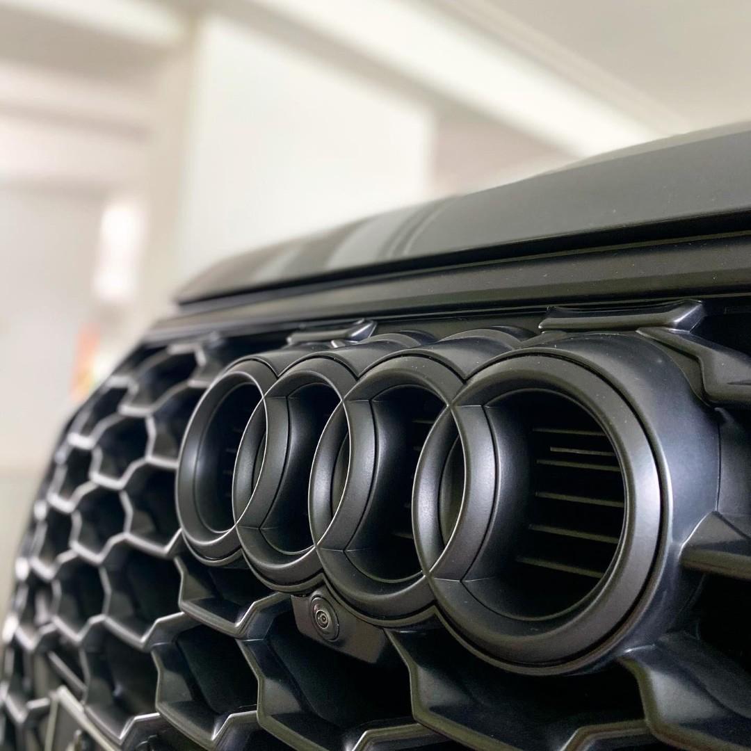 Dechrome Plastidip Audi Q3 Front Grille Logo Side Window Trim Chrome ...
