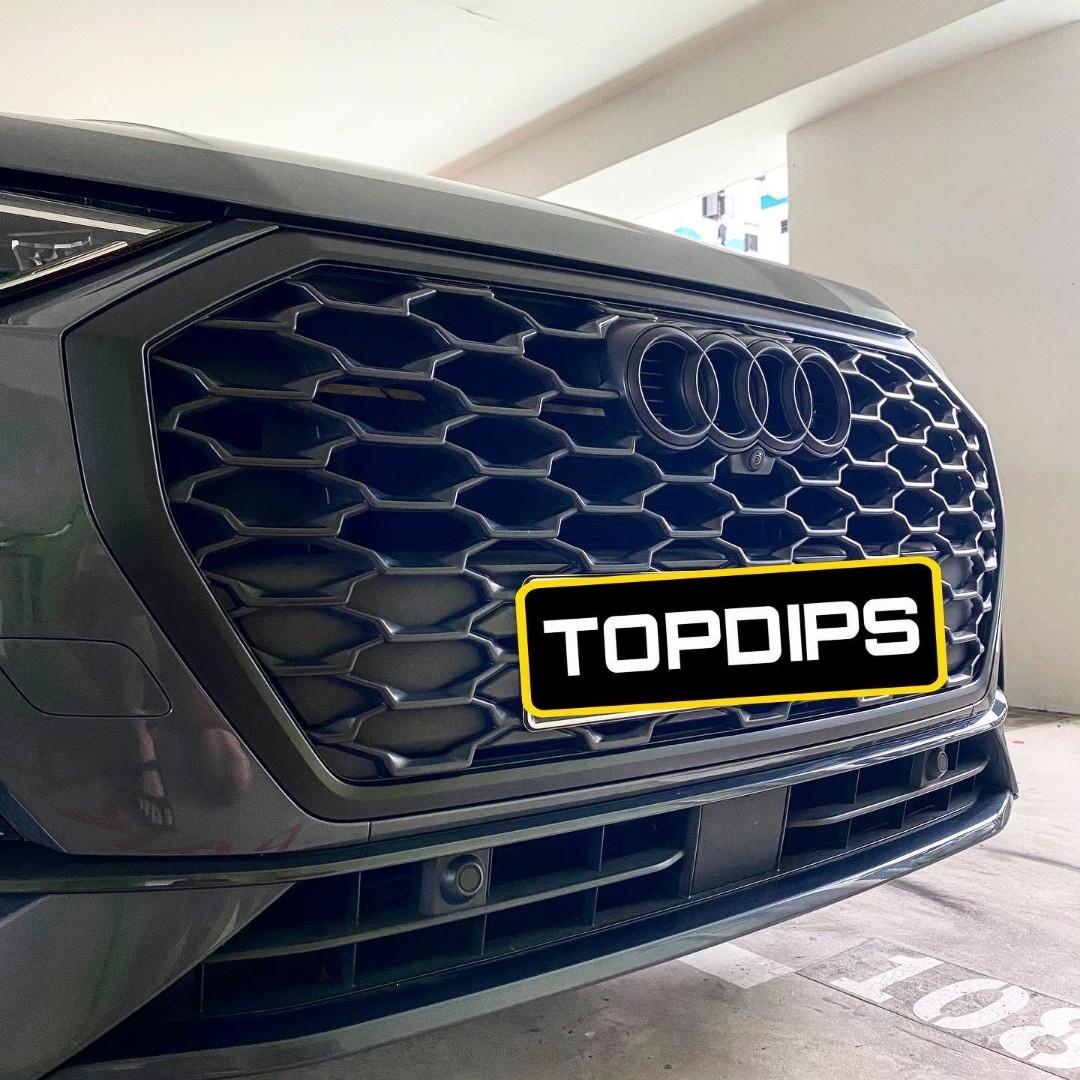Dechrome Plastidip Audi Q3 Front Grille Logo Side Window Trim Chrome ...