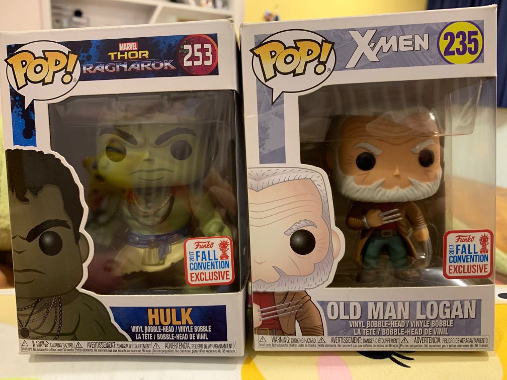 Funko Pop! Old man Logan & Hulk, Hobbies & Toys, Toys & Games on Carousell