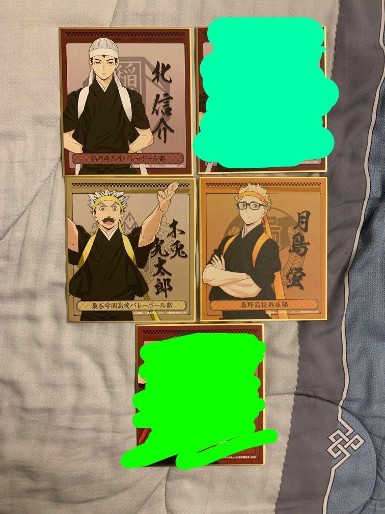 Haikyuu!! Shikishi boards (Kita, Atsumu, Bokuto, Tsukishima, Kenma ...