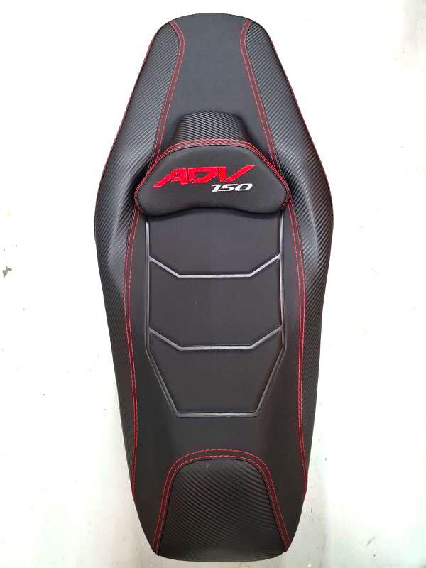Honda ADV 150 Custom Cut Lowered Seat Upholstery Embroidery, Car ...
