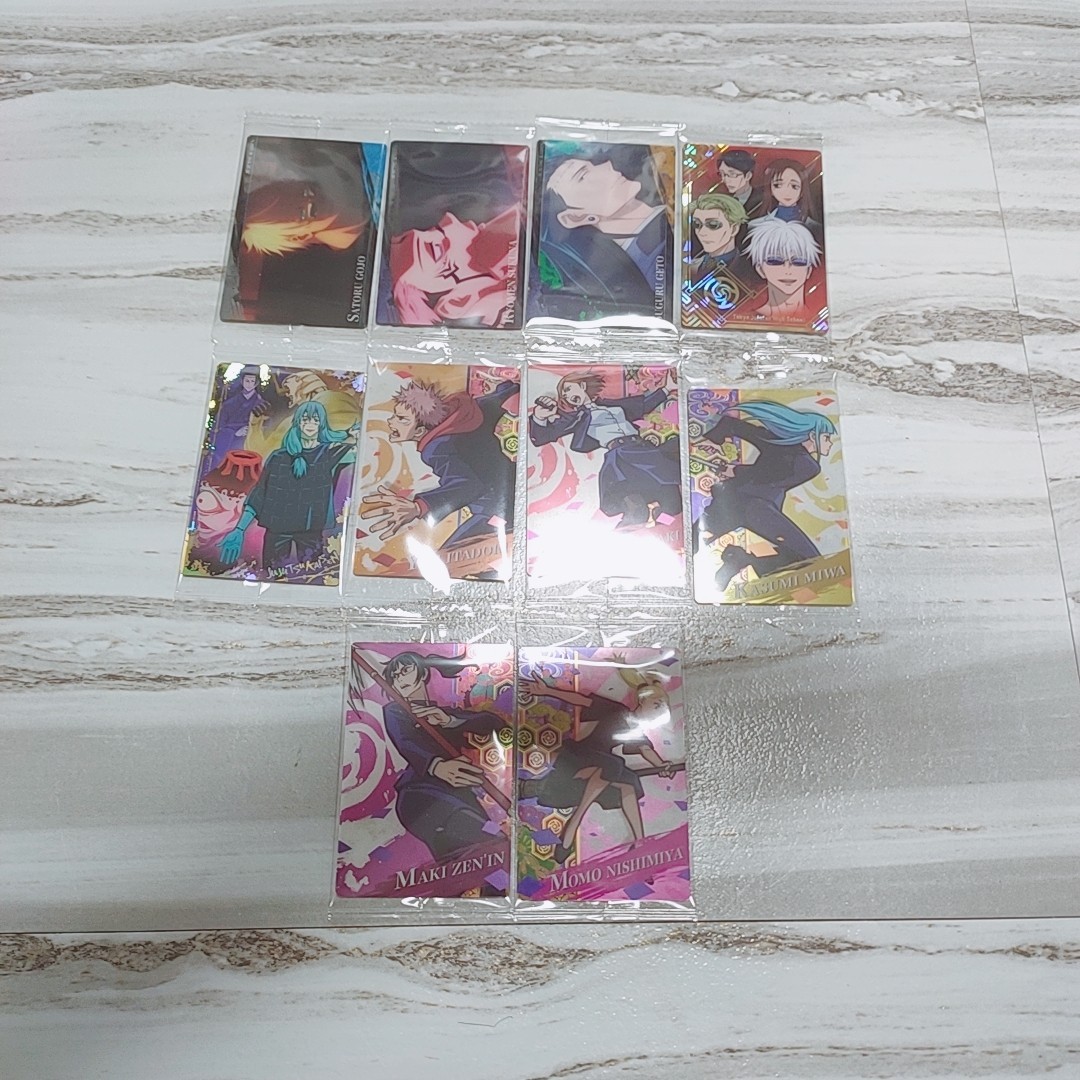 JJK WAFER CARDS JUJUTSU KAISEN Gojo Sukuna Nanami Yuji Nobara Geto ...