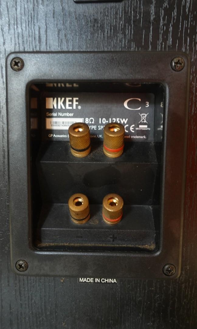 KEF C3 Bi-wired書架式喇叭, 音響器材, Soundbar、揚聲器、藍牙喇叭、耳擴 - Carousell