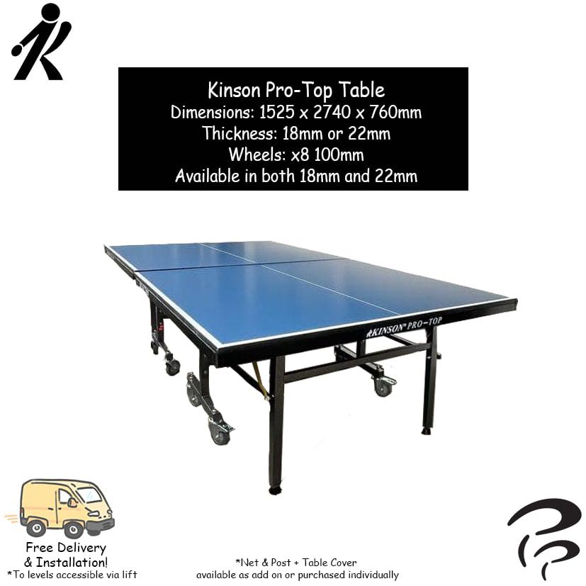 Kinson Pro Top Table Tennis Foldable Table, Sports Equipment, Other ...
