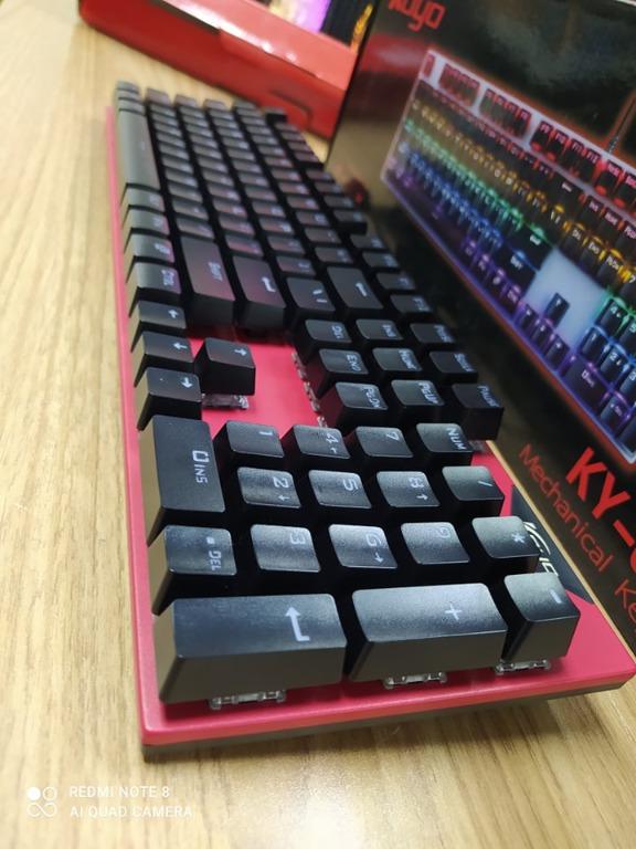 KOYO MECHANICAL KEYBOARD KY-610, GAMING KEYBOARD RGB, USB WIRED ...