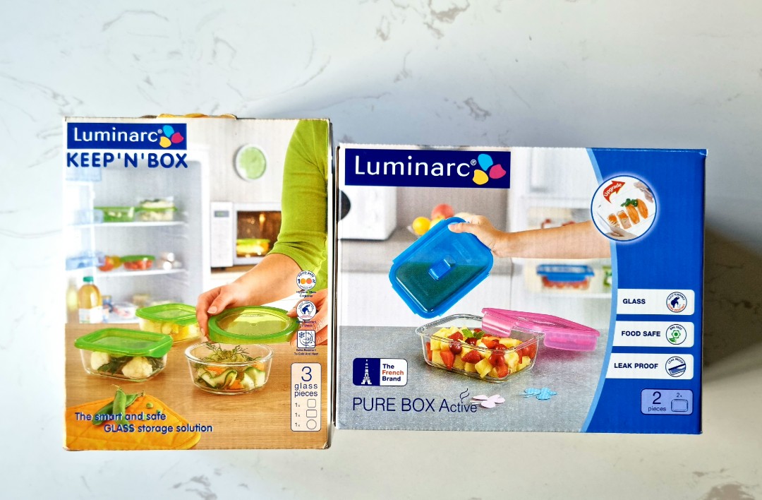 LUMINARC Glass Storage Container, TV & Home Appliances, Kitchen ...