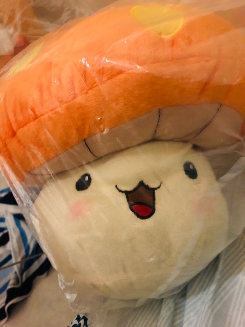 MapleStory. Original merchandise. Orange mushroom stuffed plush toy ...