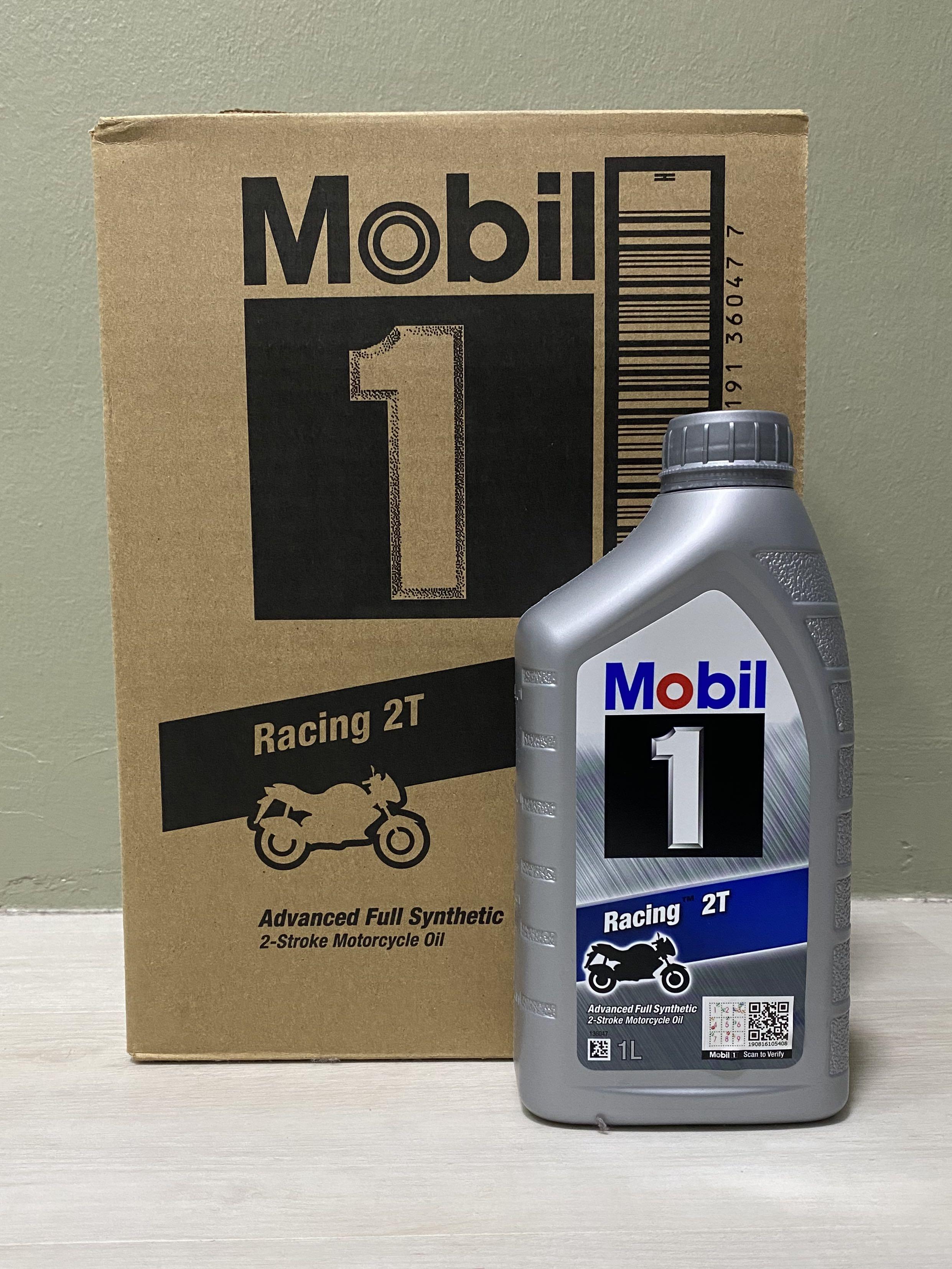 Mobil 1 Racing 2t Oil, Motorcycles, Motorcycle Accessories on Carousell