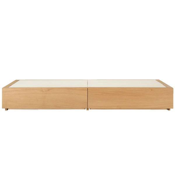 Muji Storage Bed Queen Oak, Furniture & Home Living, Furniture, Bed ...