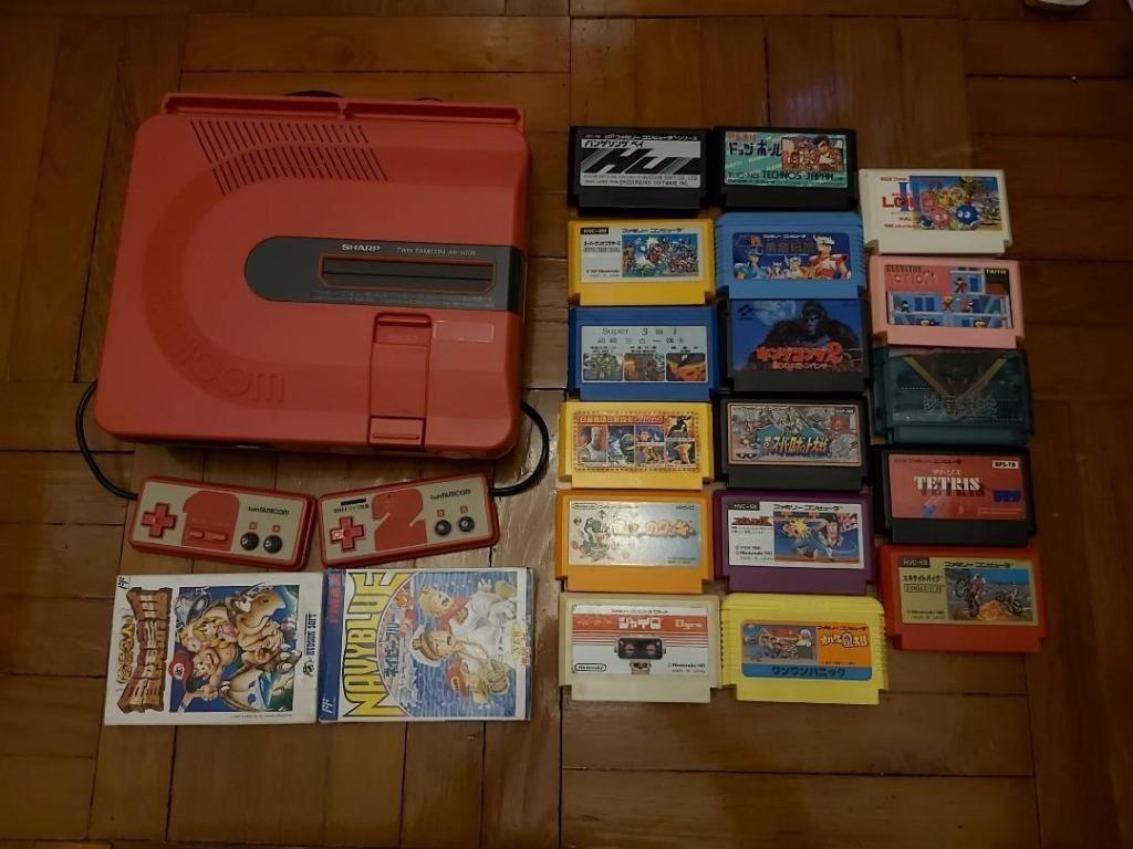 Nintendo Sharp twin famicom 任天堂 紅白機 遊戲機 an-500r 懷舊 昭和 vintage classic ...
