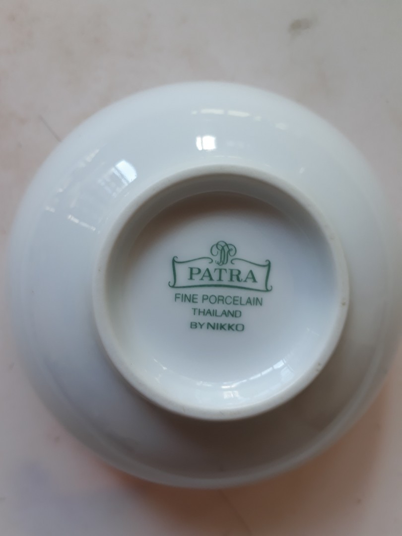 PATRA NIKKO WHITE PORCELAIN BOWLS, Furniture & Home Living, Kitchenware ...