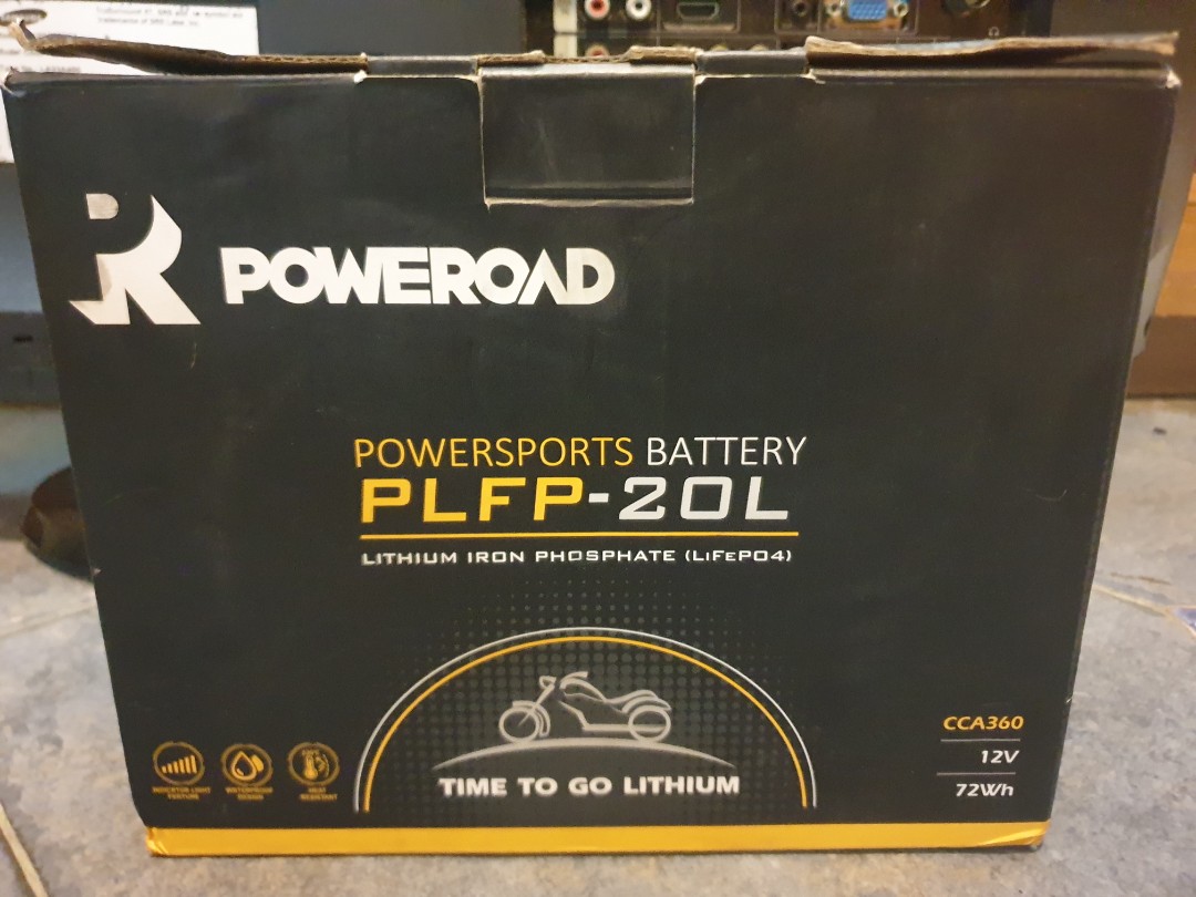 Poweroad PLFP-20L Lithium Battery, Motorcycles, Motorcycle Accessories ...