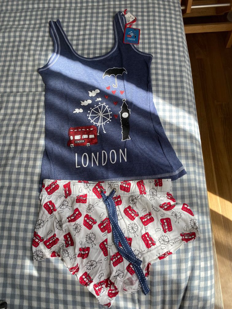 PRIMARK London Bus Lounge Wear BNWT, Women's Fashion, New Undergarments ...