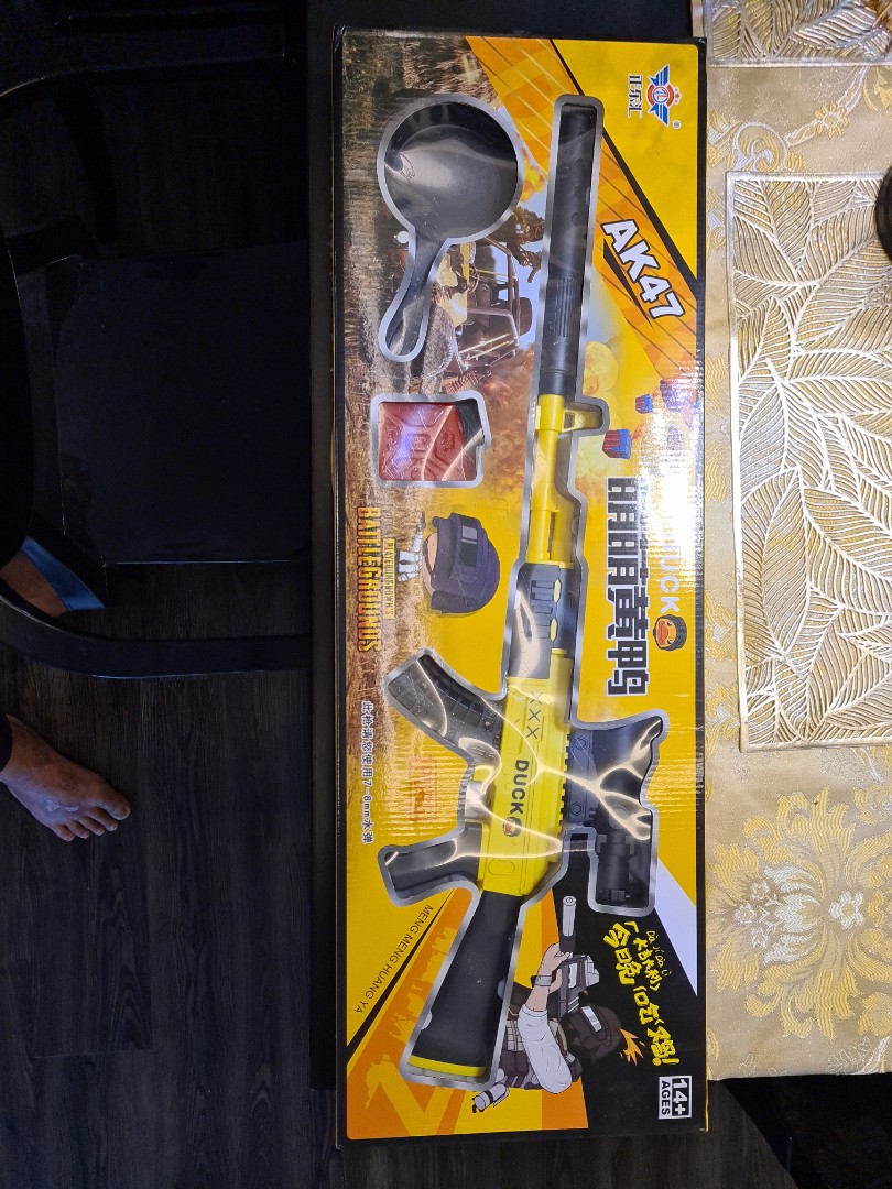 PUBG Gun with water pallet bullet, Hobbies & Toys, Toys & Games on ...