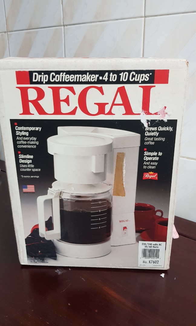 Regal Drip Coffee maker 4 to 10 cups sealed in the box, TV & Home ...