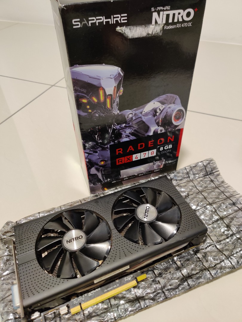 Sapphire Nitro Radeon RX470 8Gb GDDR5 OC, Computers & Tech, Parts ...