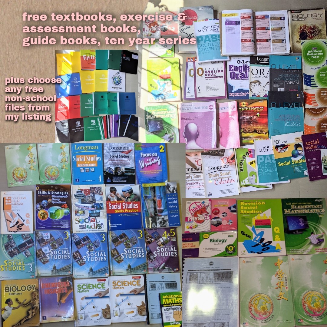Primary Secondary School subject textbooks assessment books exercises O ...