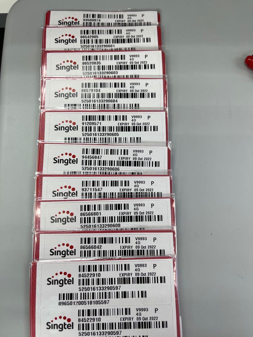 Singtel sim card, Everything Else on Carousell