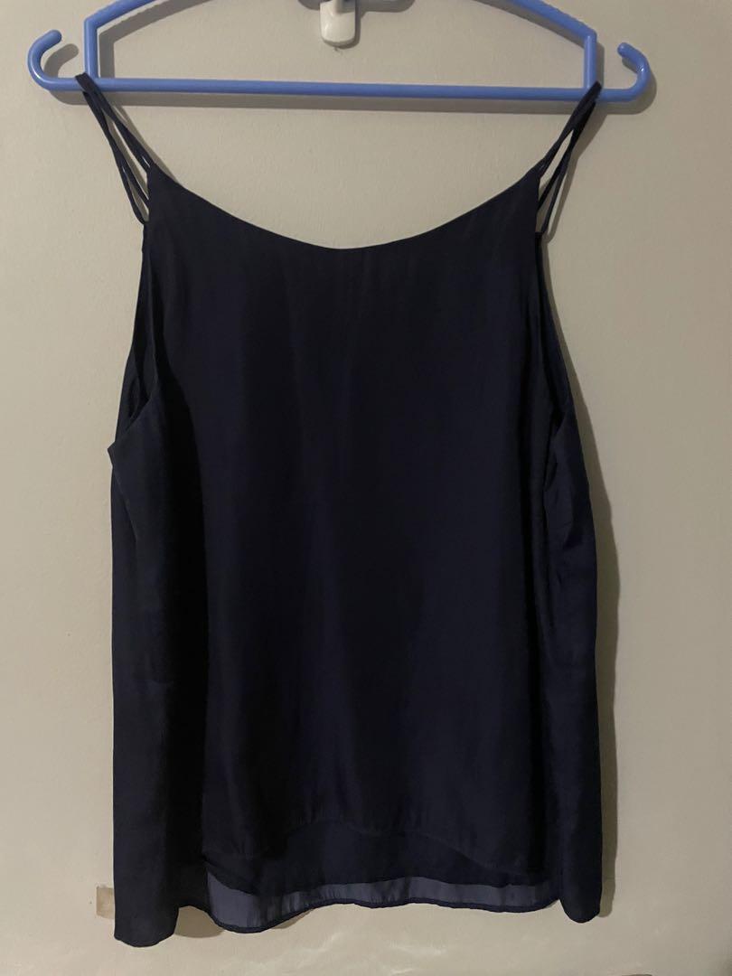 TCL basic double strap top, Women's Fashion, Tops, Sleeveless on Carousell