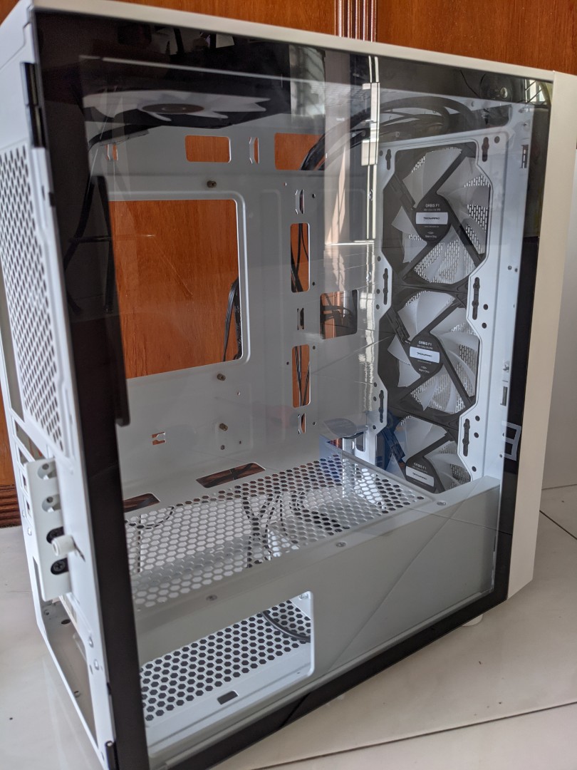 Tecware Nexus Air M White case (5x ARGB Fans+ controller), Computers ...