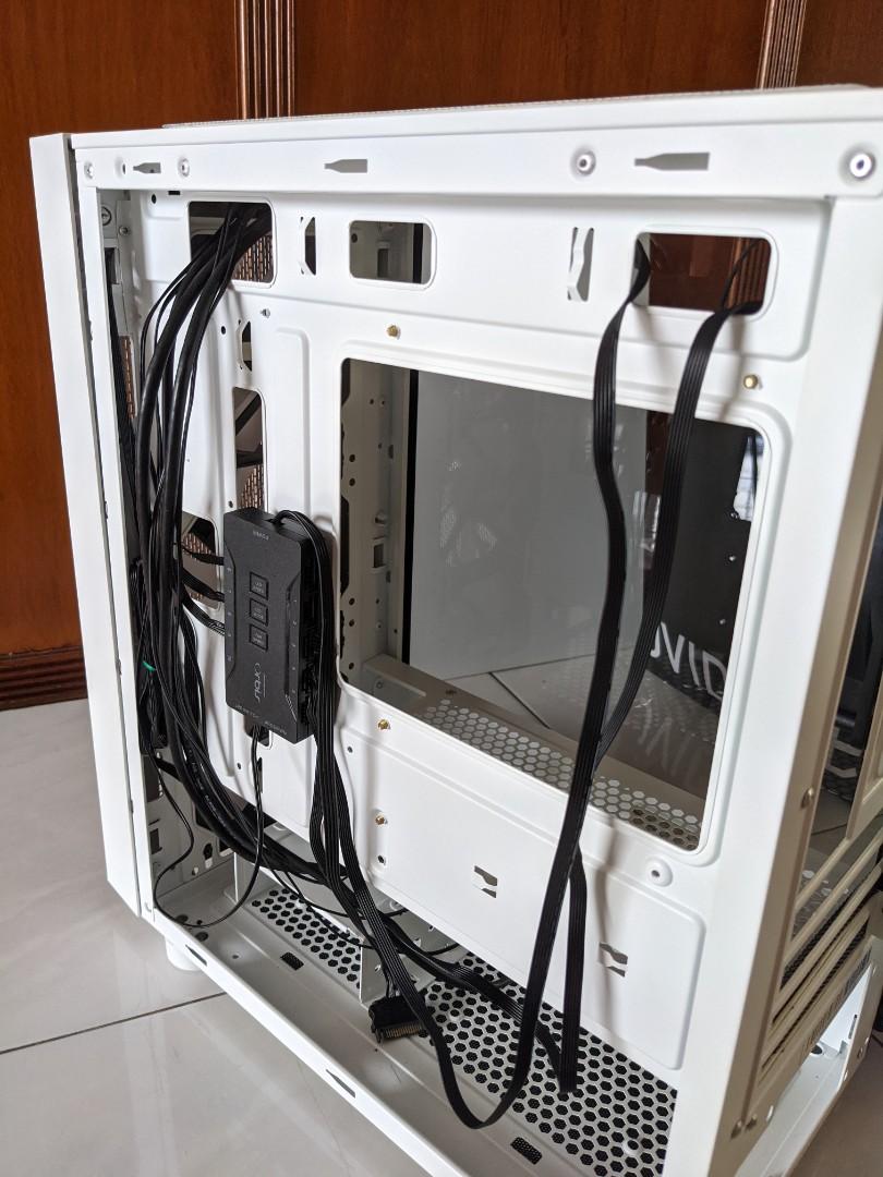 Tecware Nexus Air M White case (5x ARGB Fans+ controller), Computers ...