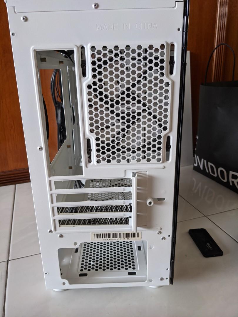 Tecware Nexus Air M White case (5x ARGB Fans+ controller), Computers ...