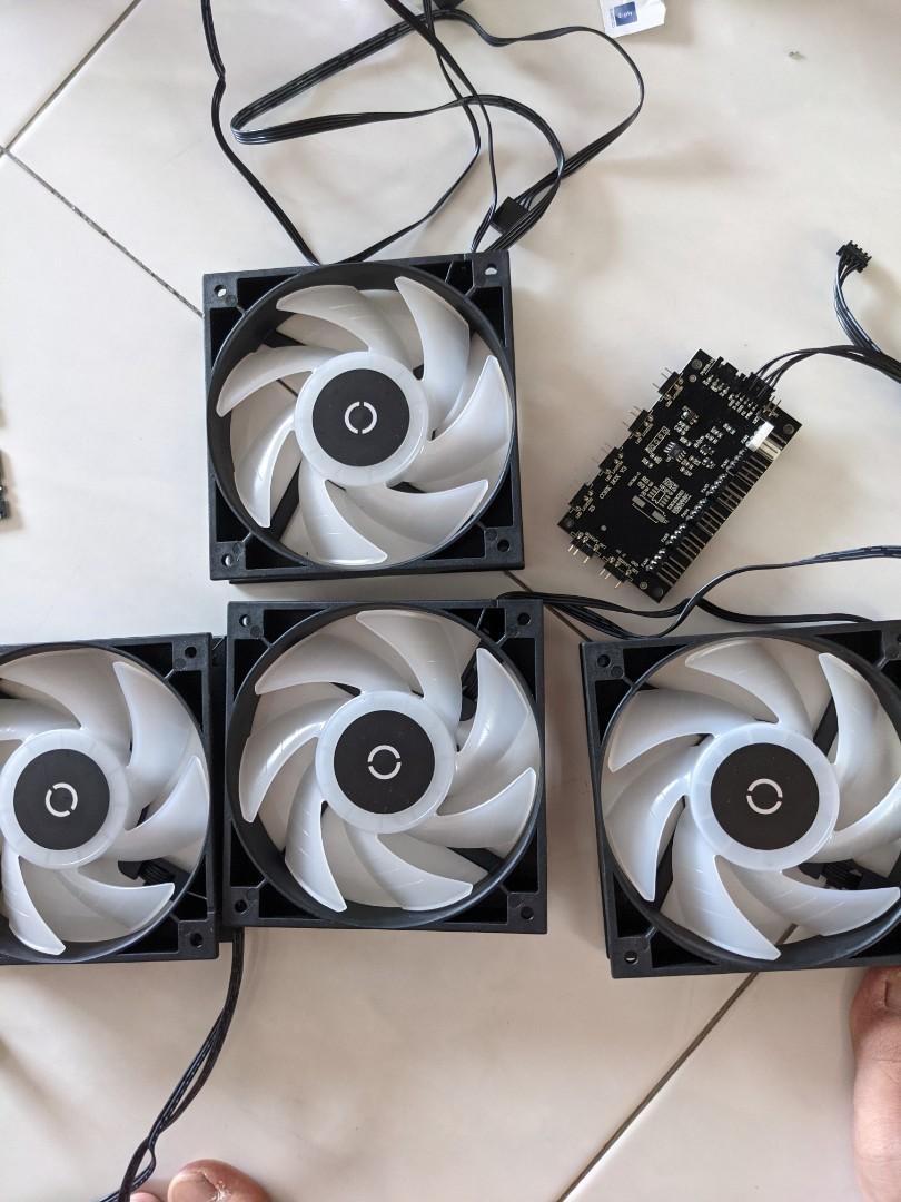 Tecware Omni P1 RGB Fans(with fan hub), Computers & Tech, Parts ...