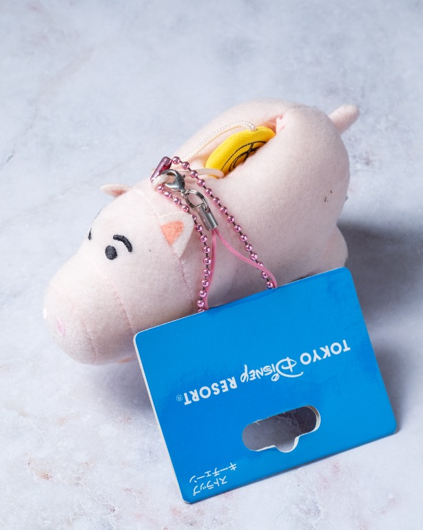 Toy Story Ham Keychain (Authentic from Tokyo Disney Resort), Hobbies ...