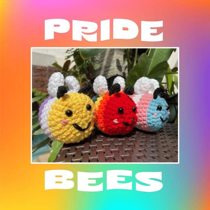 Transgender Bee Plushie Pride Crochet, Hobbies & Toys, Stationary ...