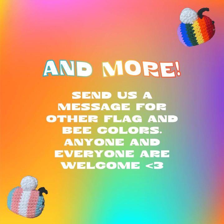 Transgender Bee Plushie Pride Crochet, Hobbies & Toys, Stationary ...