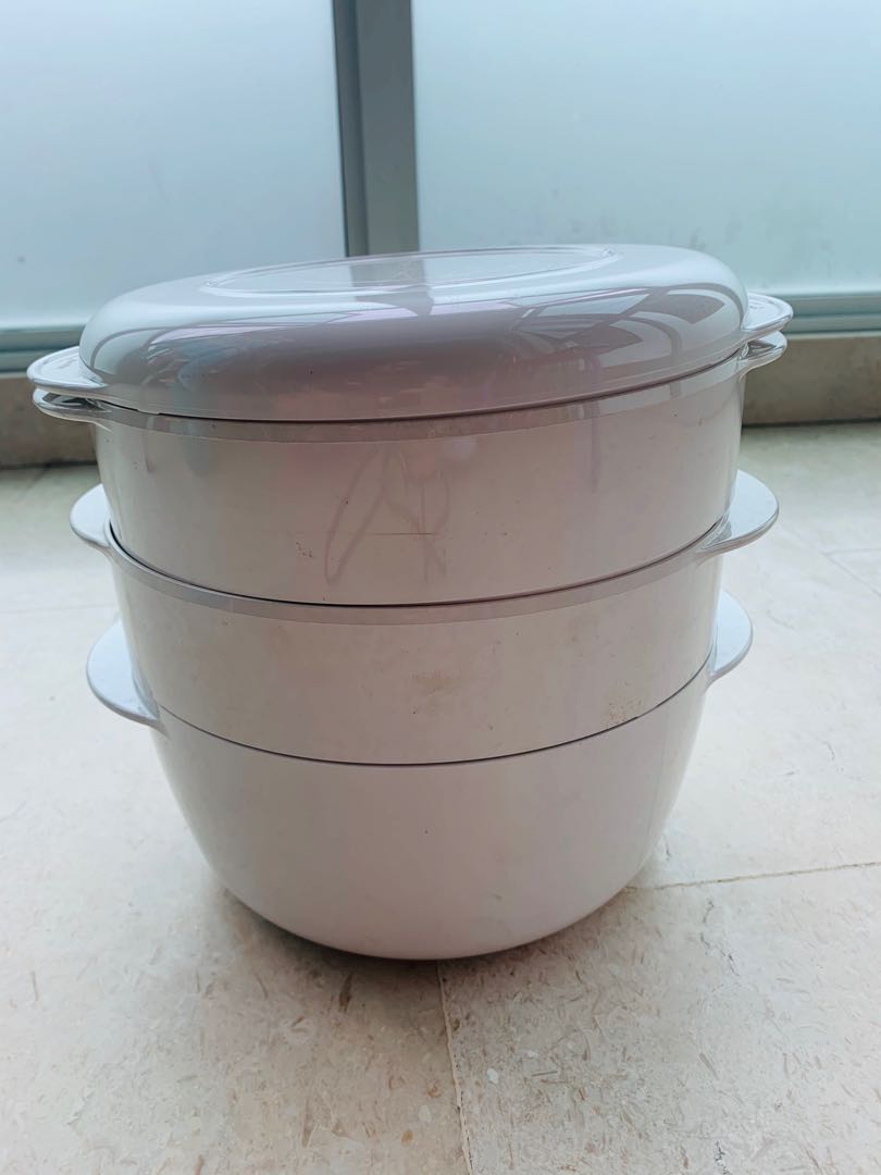 Tupperware microwave tiered casserole dish, Furniture & Home Living ...