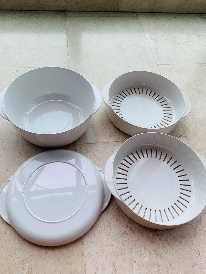 Tupperware microwave tiered casserole dish, Furniture & Home Living ...