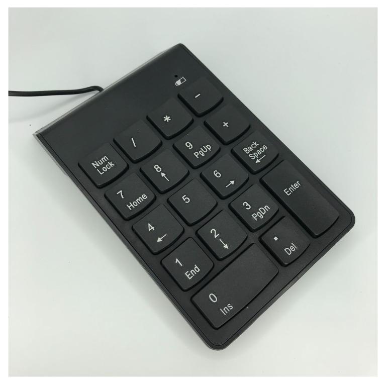USB Numeric Keypad Mini Number Pad Numpad 18 Keys Keyboard for Laptop Desktop PC Pro, Computers ...