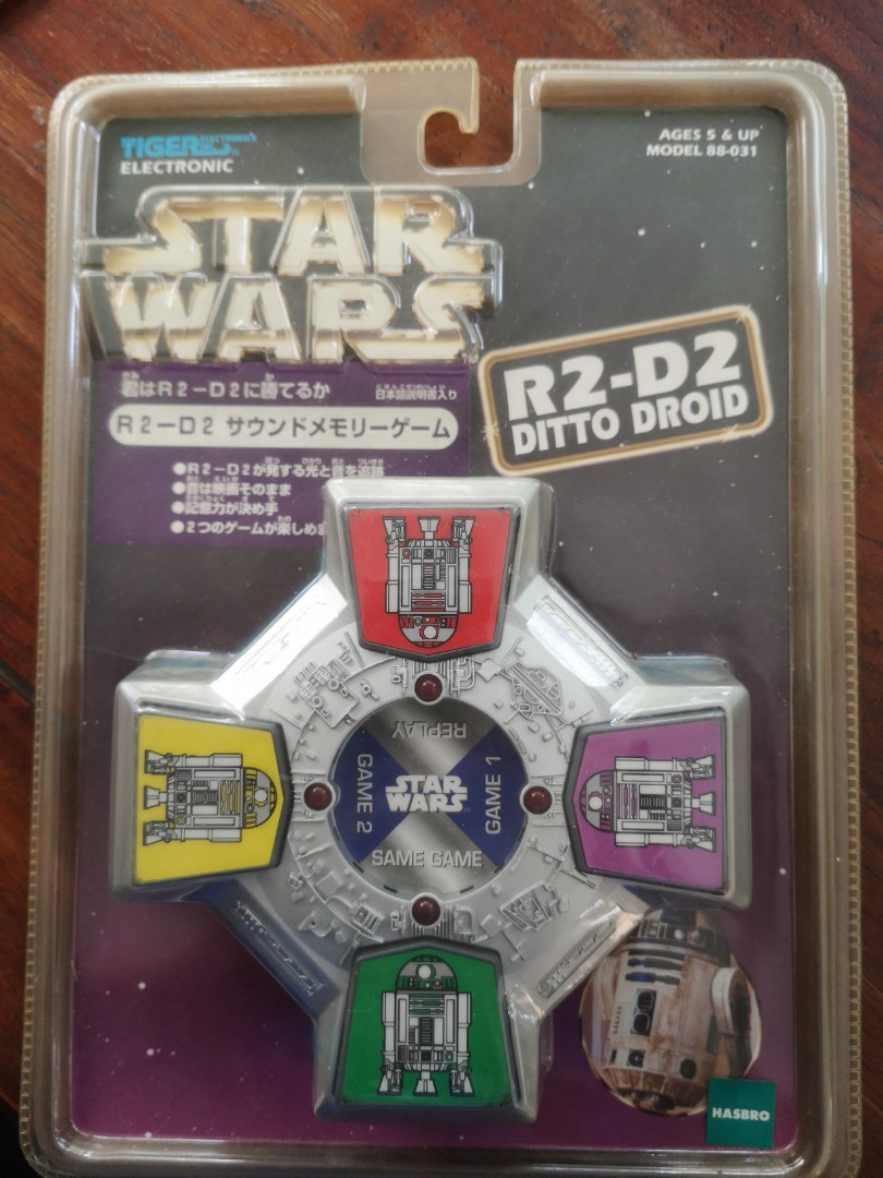 Vintage 1997 Tiger Electronic Hasbro R2-d2 Ditto Droid Memory Game new MOSC Japanese Version ...