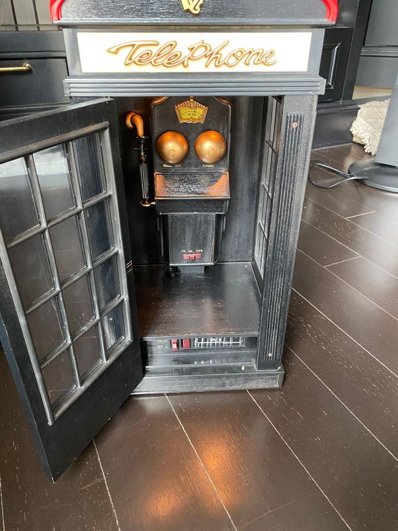 Vintage radio phone booth with lights. (Still functioning), Hobbies ...