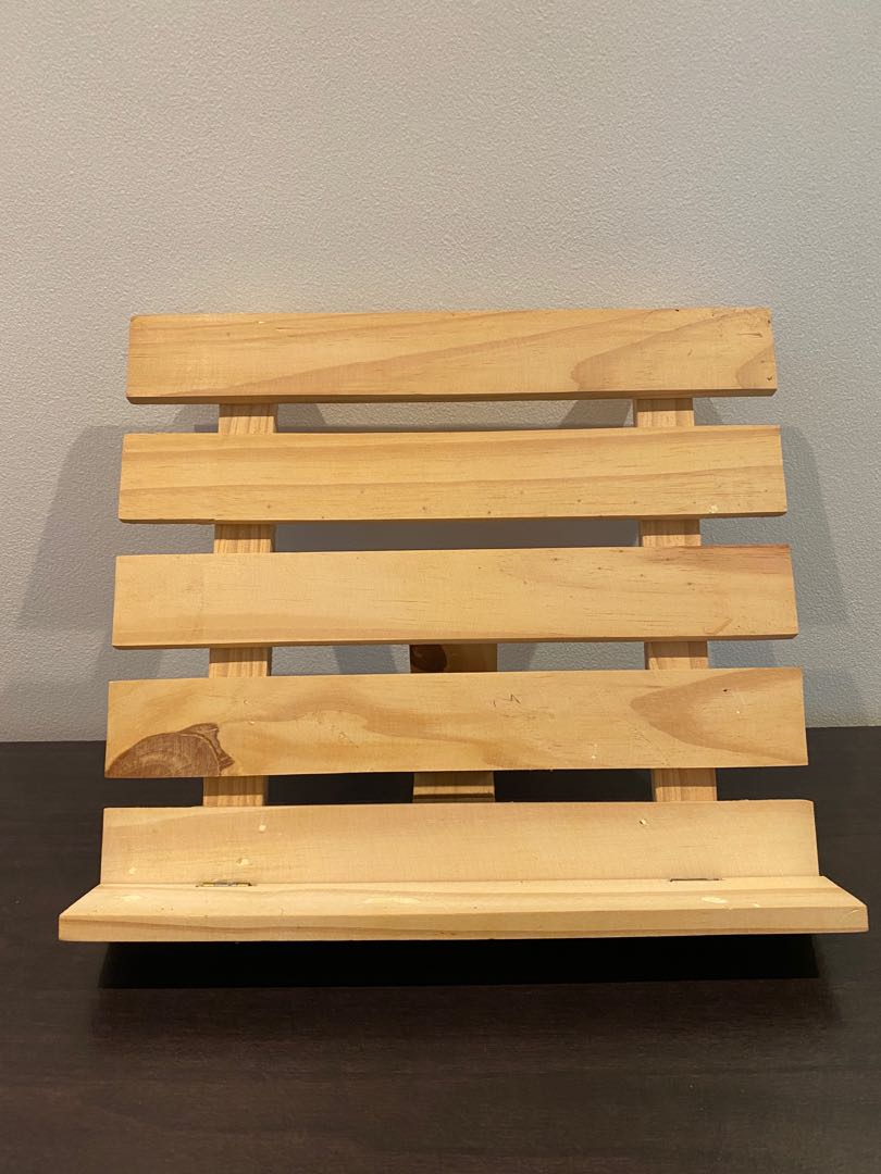 Wooden Book Stand, Everything Else, Others on Carousell