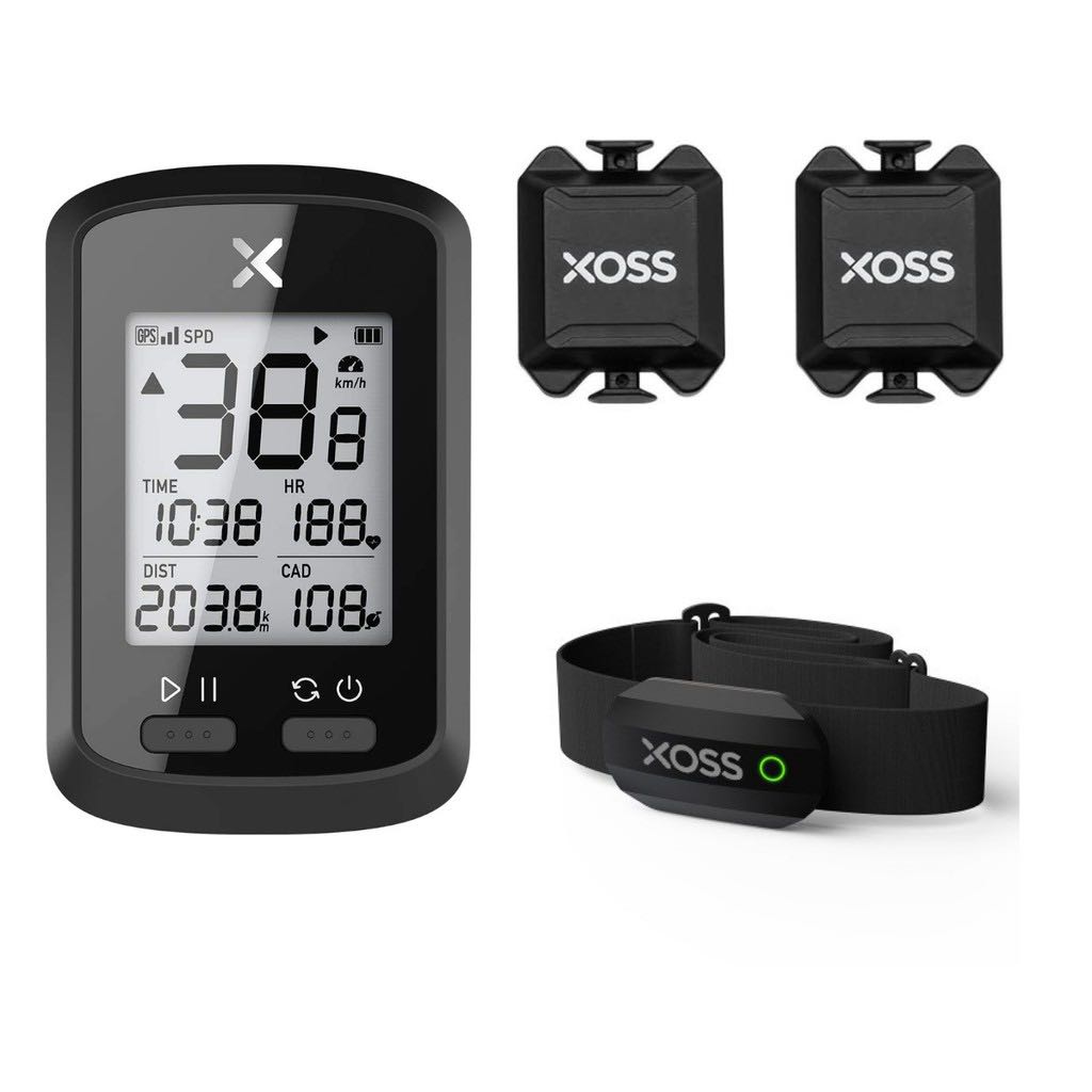 Xoss G+ Bundle Set with Speed and Cadence Sensors, and Heart rate ...