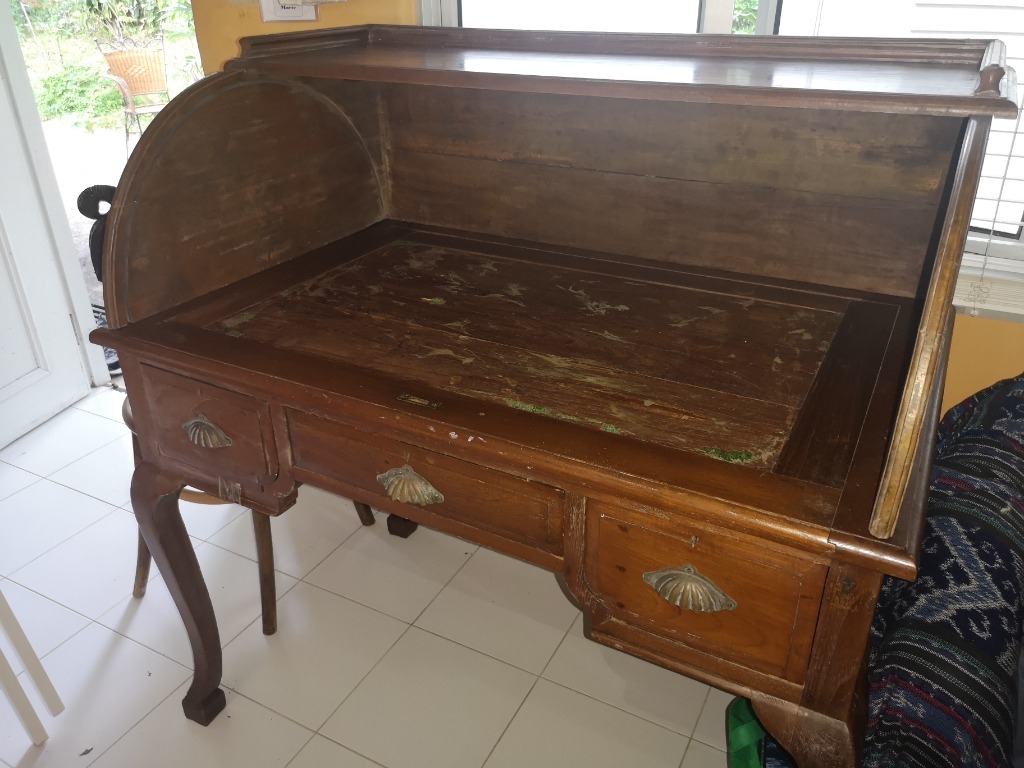 Antique Colonial Writing Desk, Furniture & Home Living, Furniture ...
