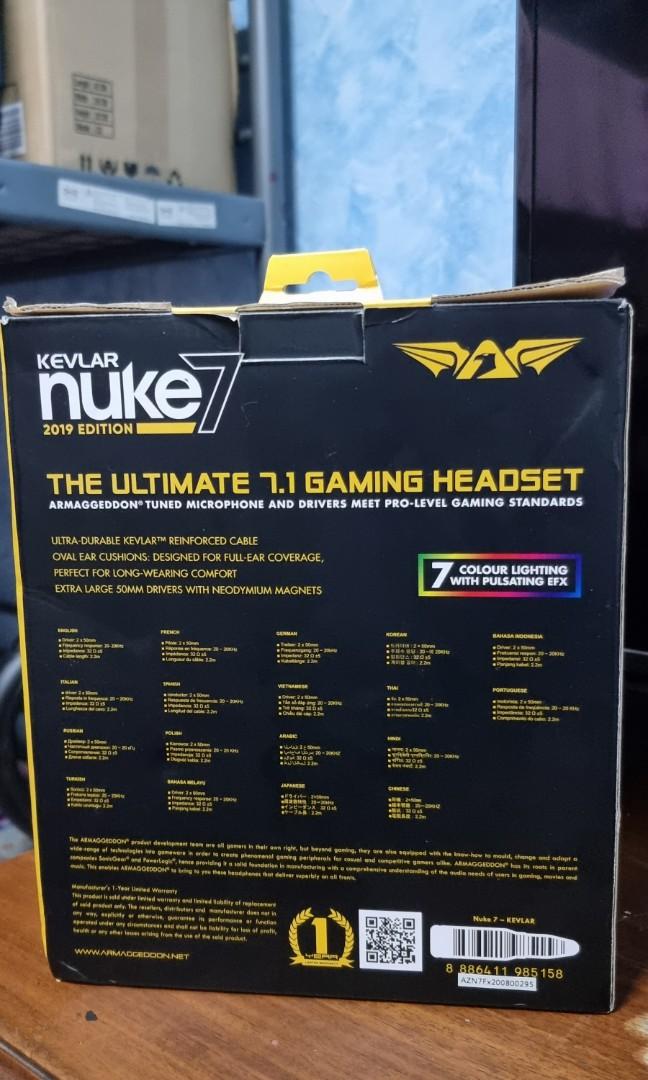 Armaggeddon Kevlar Nuke 7 2019 Edition, Audio, Headphones & Headsets on ...