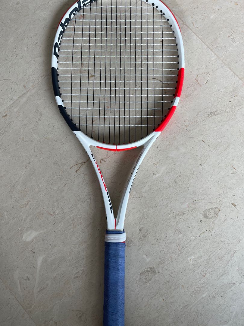Babolat Pure Strike 16x19 (3rd version) Grip 4 3/8, Sports Equipment ...