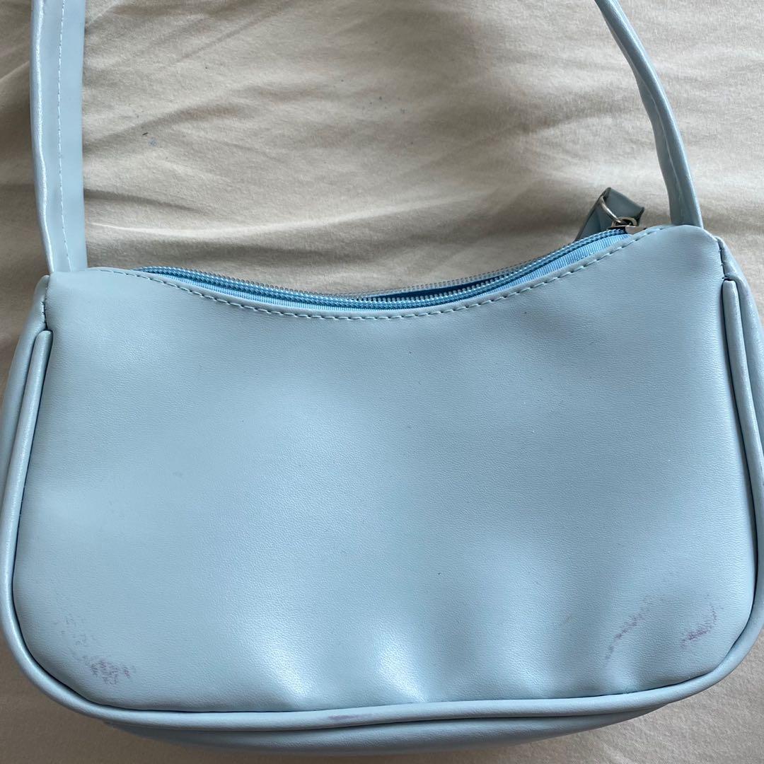 baby blue baguette bag, Women's Fashion, Bags & Wallets, Shoulder Bags ...