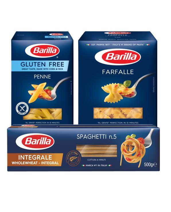 Barilla Pasta, San Remo, Naturel, La Molisana, Sacla, Sauces, Pesto ...