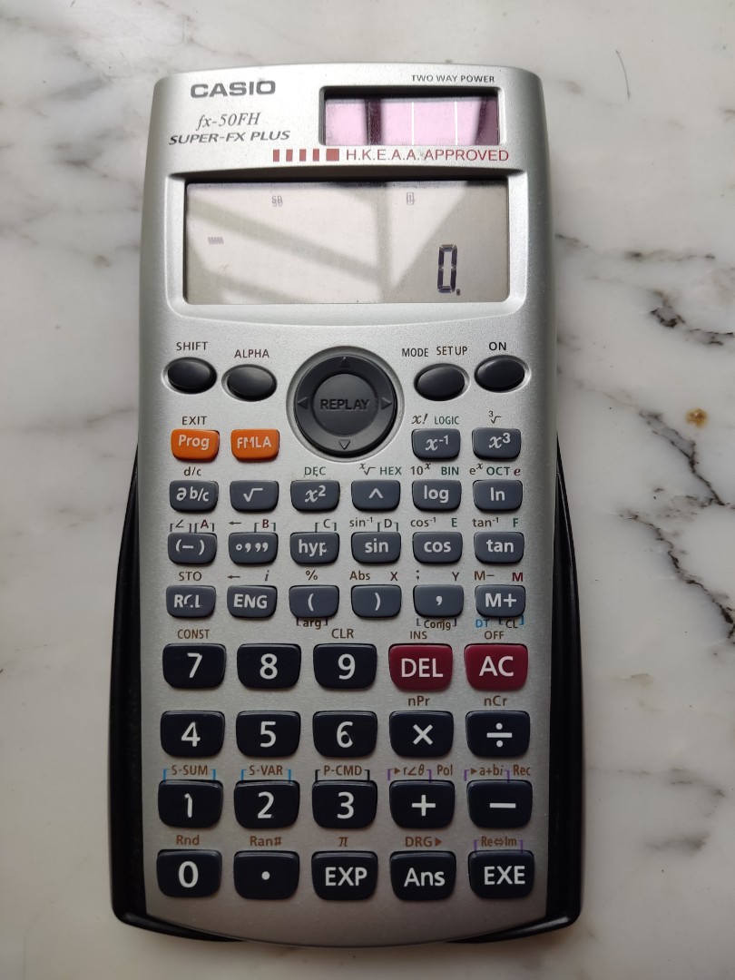 Casio FX-50FH 計數機, 興趣及遊戲, 手作＆自家設計, 文具 - Carousell